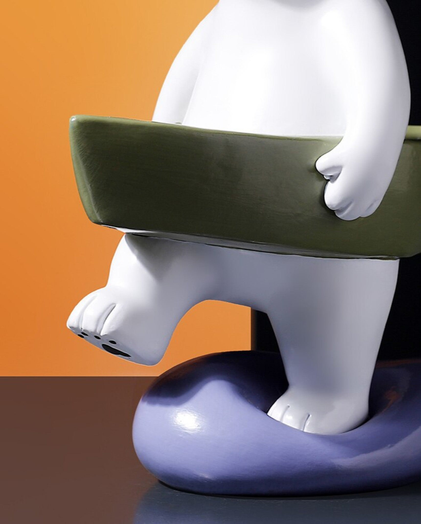 Trinx Cute Bear Statue With Green Boat - Wayfair Canada