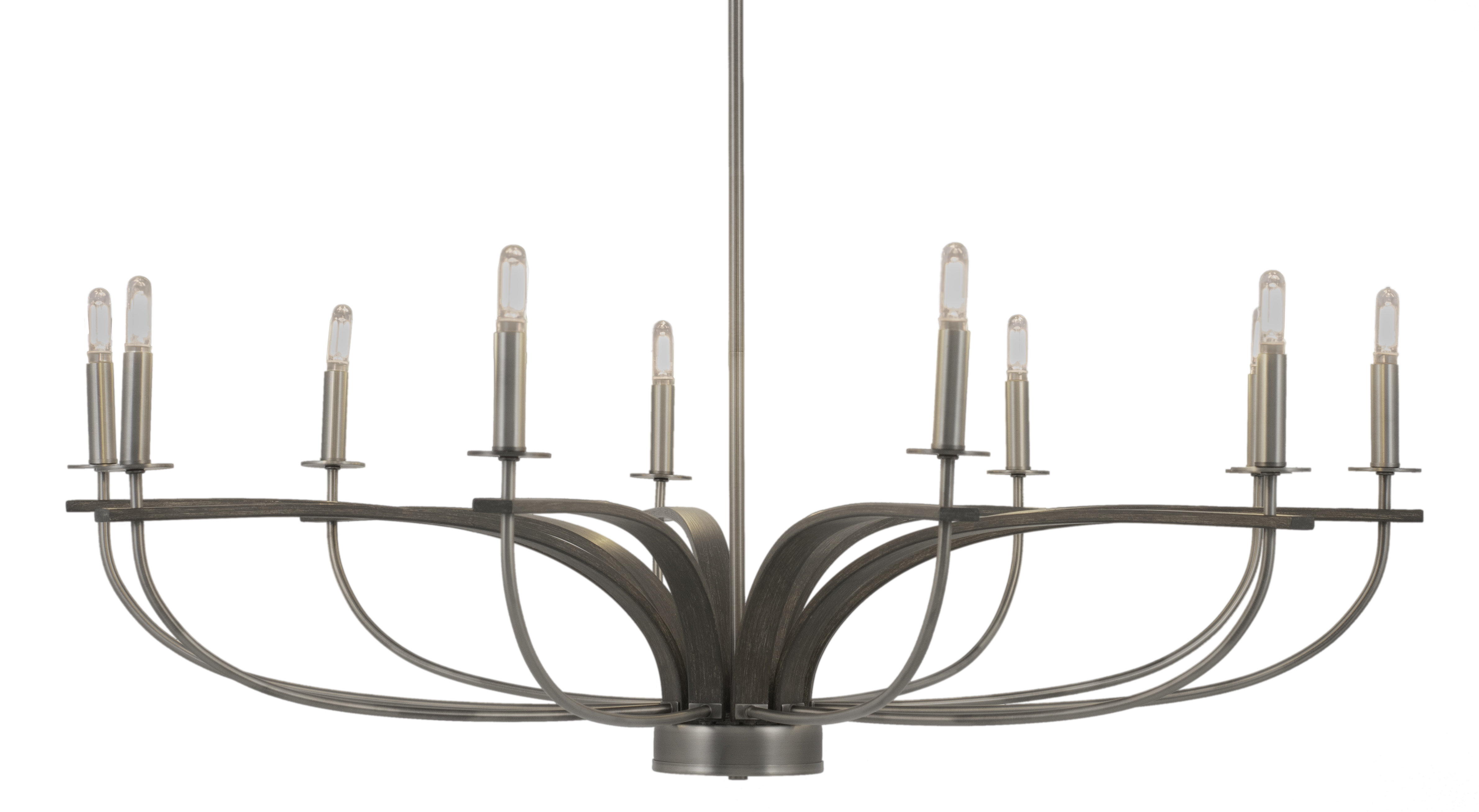 Winston Porter Jacqual 10 Light Uplight Chandelier & Painted Distressed ...