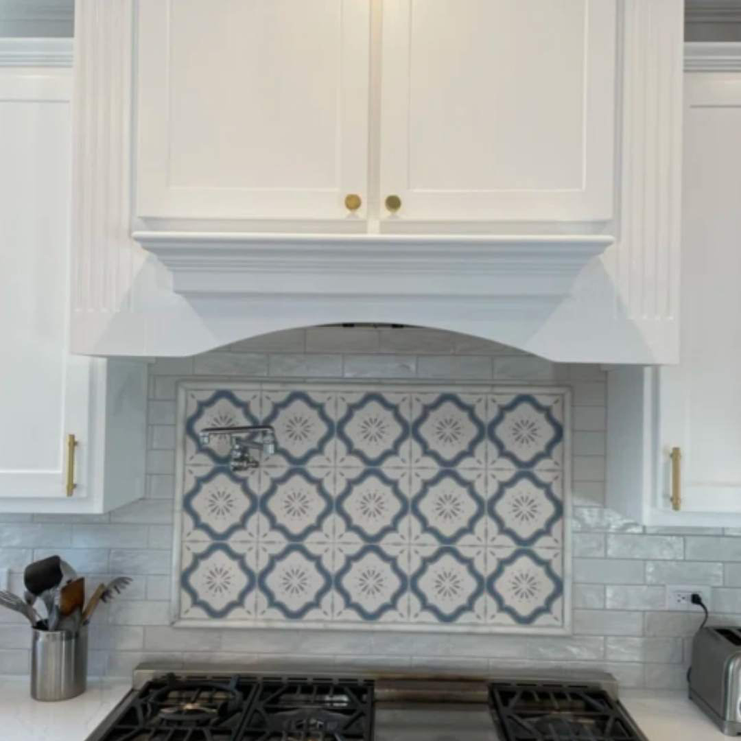 The Tile Life DaVinci 7.9" x 7.9" Porcelain Patterned Spanish/Moroccan ...