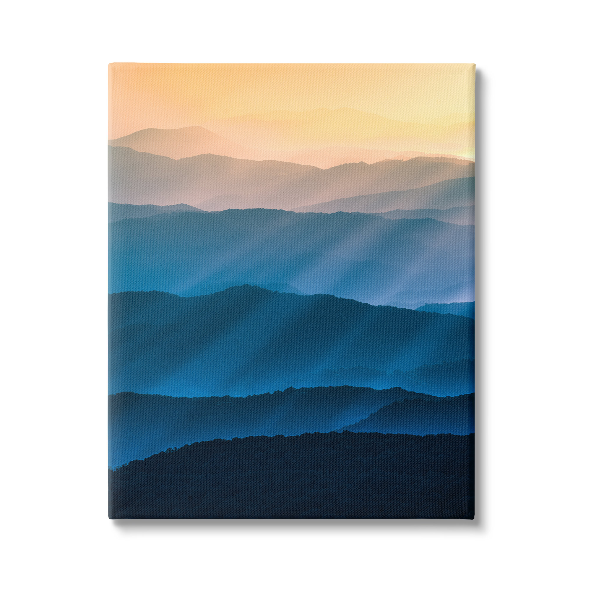 Millwood Pines Blue & Yellow Mountains Canvas Wall Art by Jared Kreiss ...