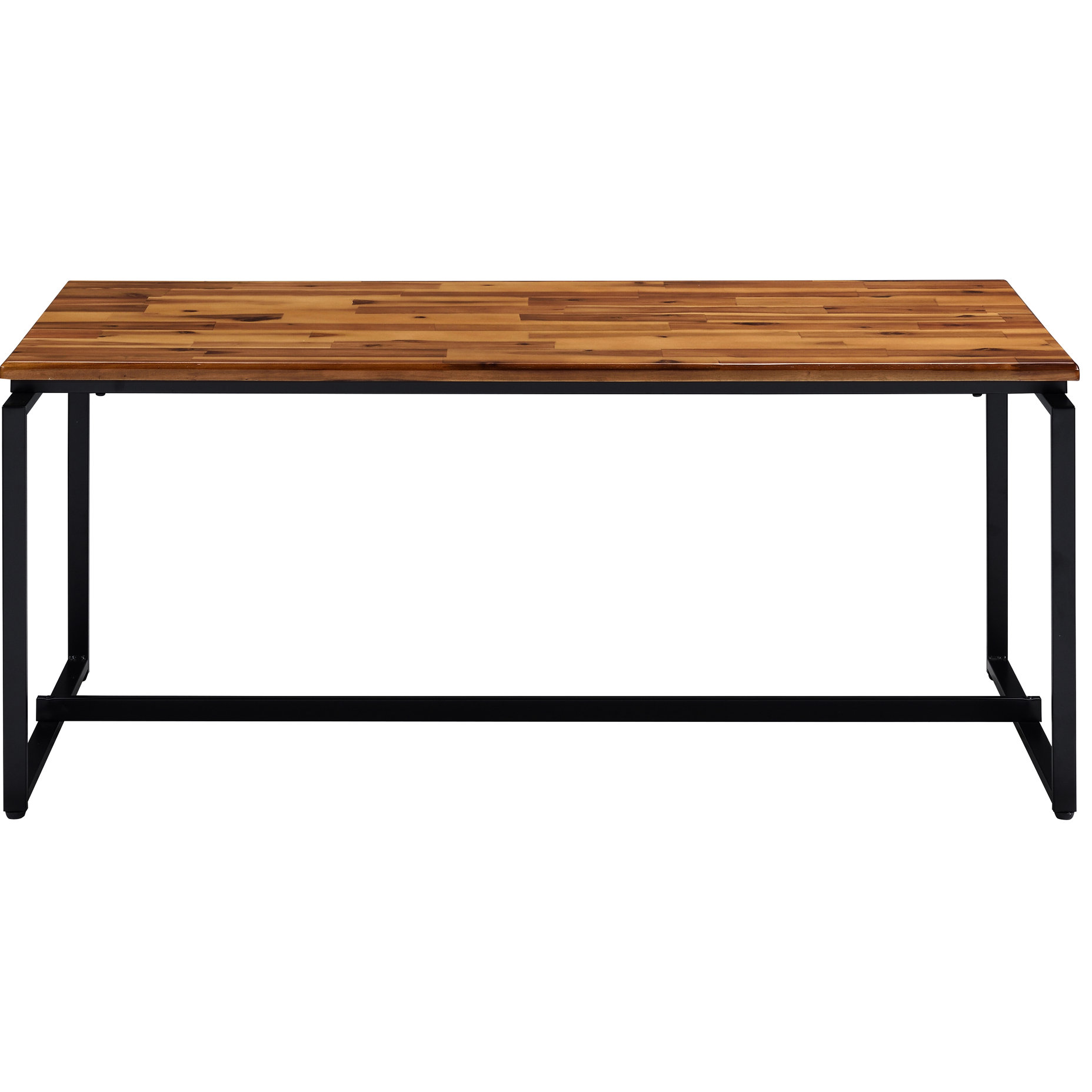 17 Stories 3 Occasional Table , Oak And Black Metal, Adds Charm To ...