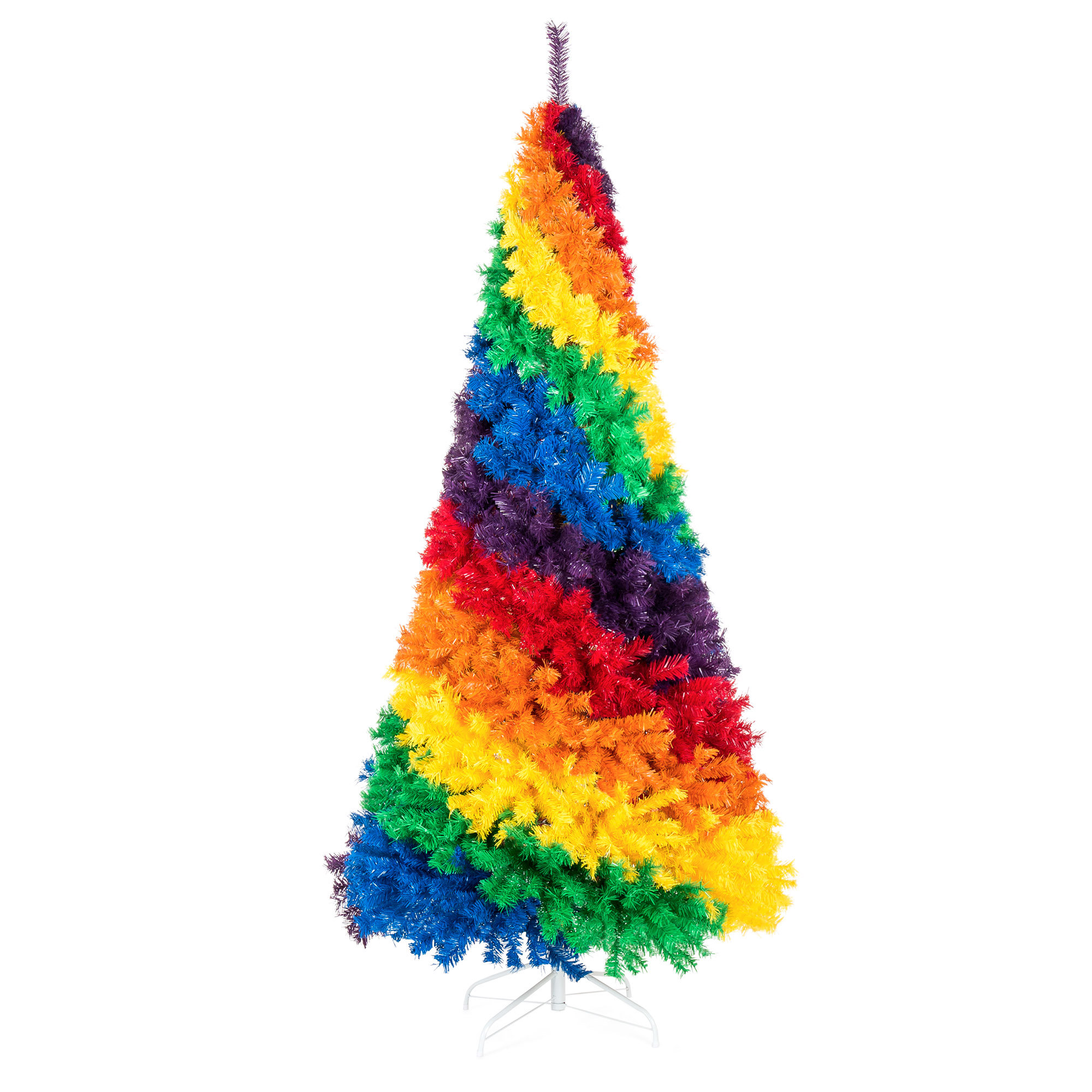 The Holiday Aisle® 7' Rainbow Fir Artificial Christmas Tree & Reviews ...