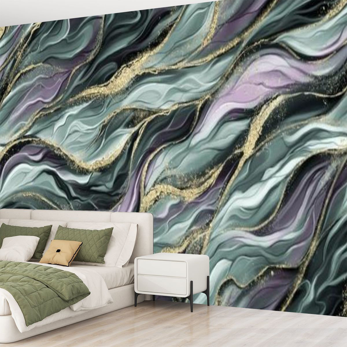 Mercer41 Peel and Stick Canvas Wallpaper Wall Mural Abstract seamless ...