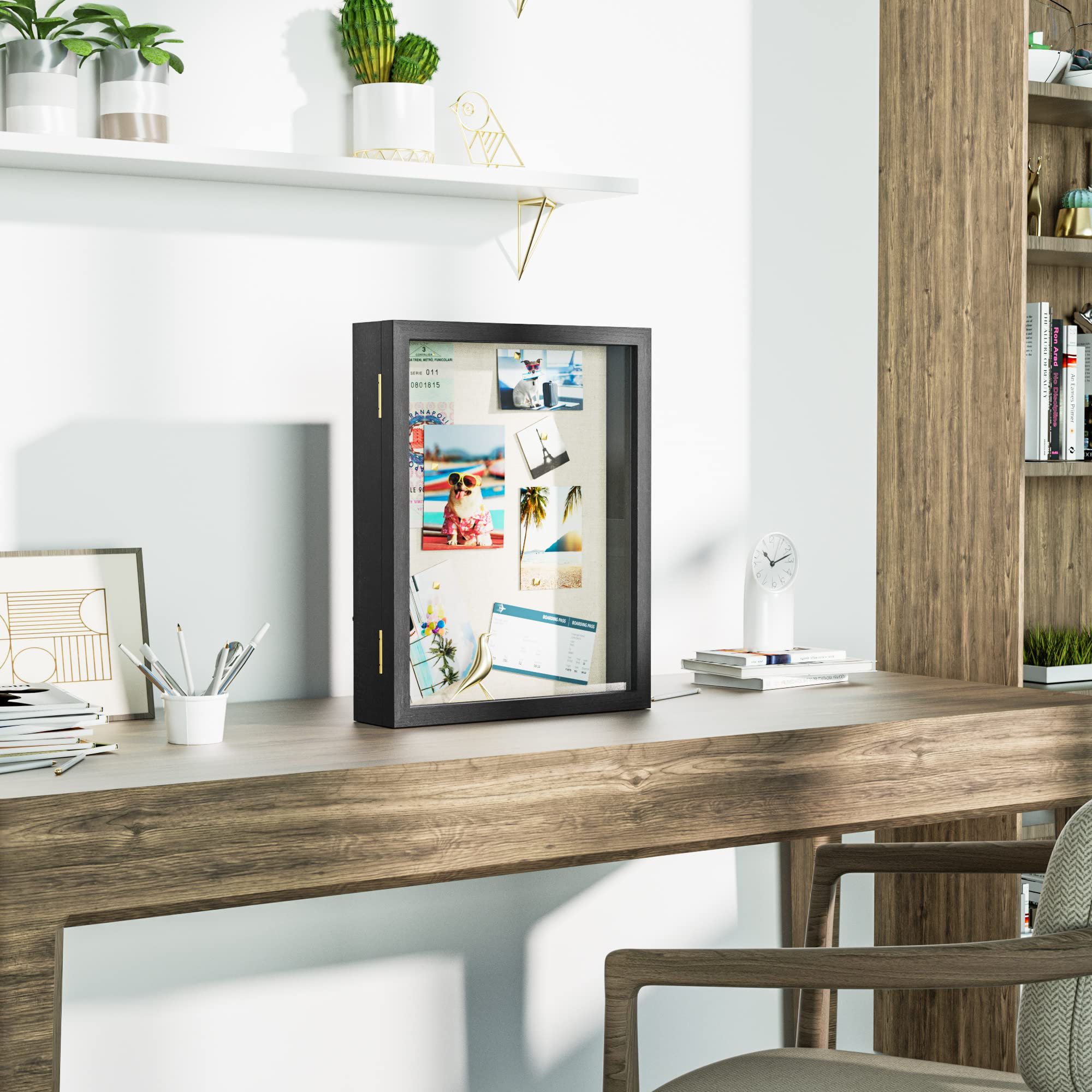 One Allium Way® 11X14 Shadow Box Frame Memory Box Flower Shadow Box ...