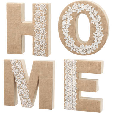 August Grove® Handmade Text & Numbers Wall Decor | Wayfair