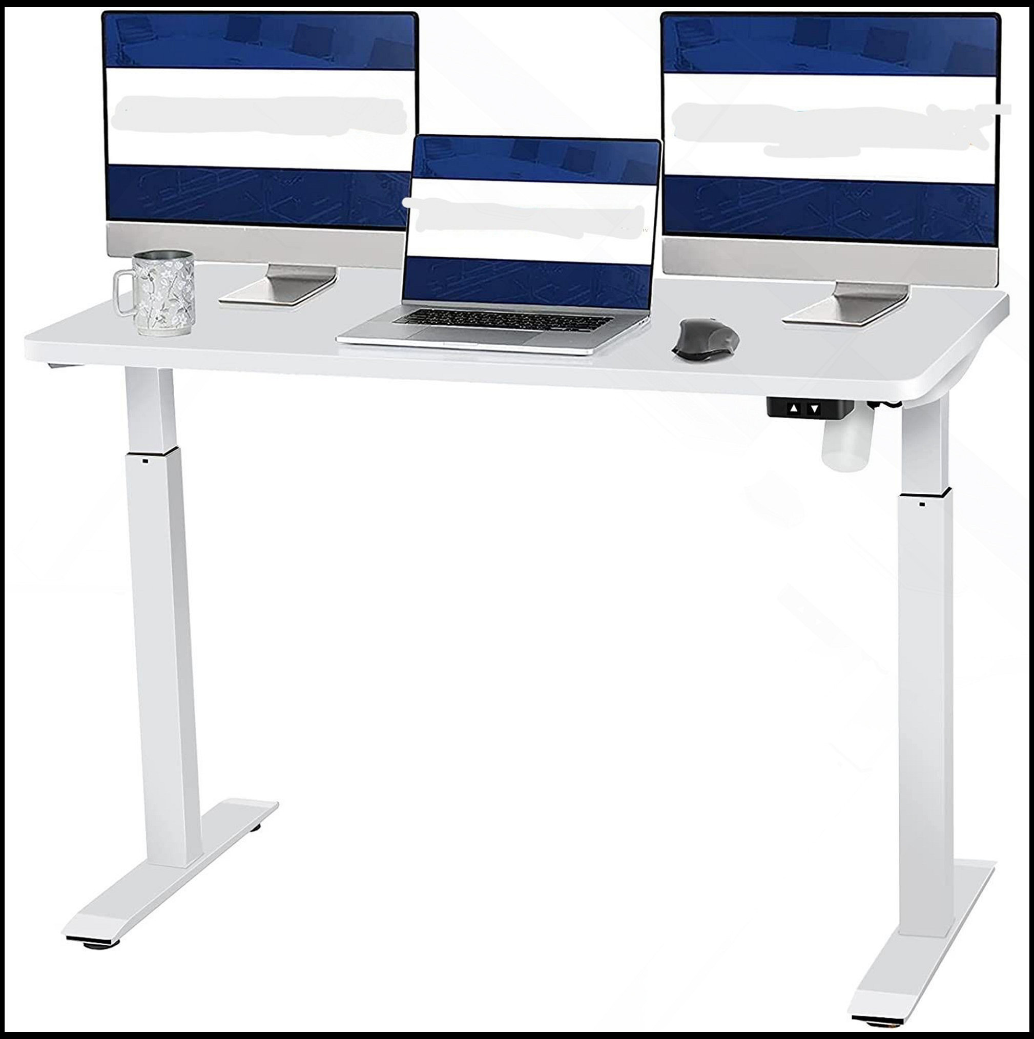 Inbox Zero Whole Piece Electric Standing Desk, 48 X 24 Inches Height ...
