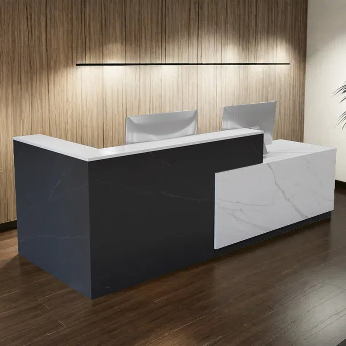 Hokku Designs 94.5” Writing Desk, Computer Desk, Front Desk with ...