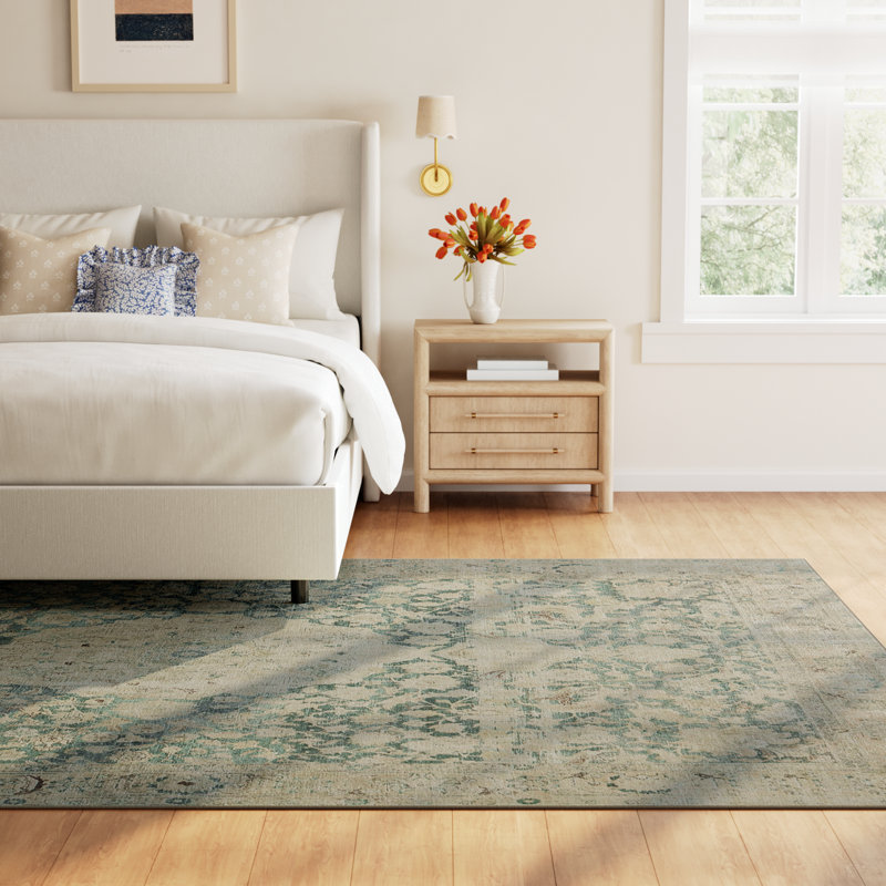 Magnolia Home By Joanna Gaines X Loloi Sinclair Machine Washable Jade ...