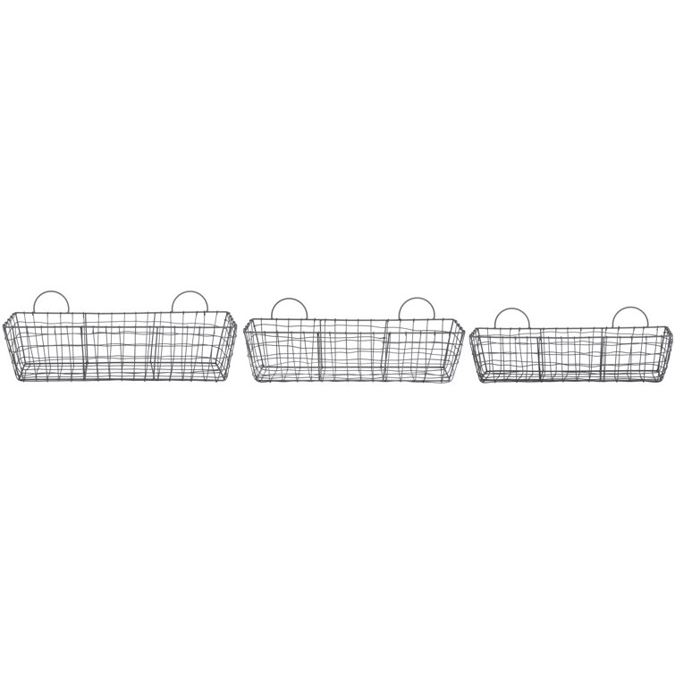 Borough Wharf Long Rectangular Wire Baskets | Wayfair.co.uk