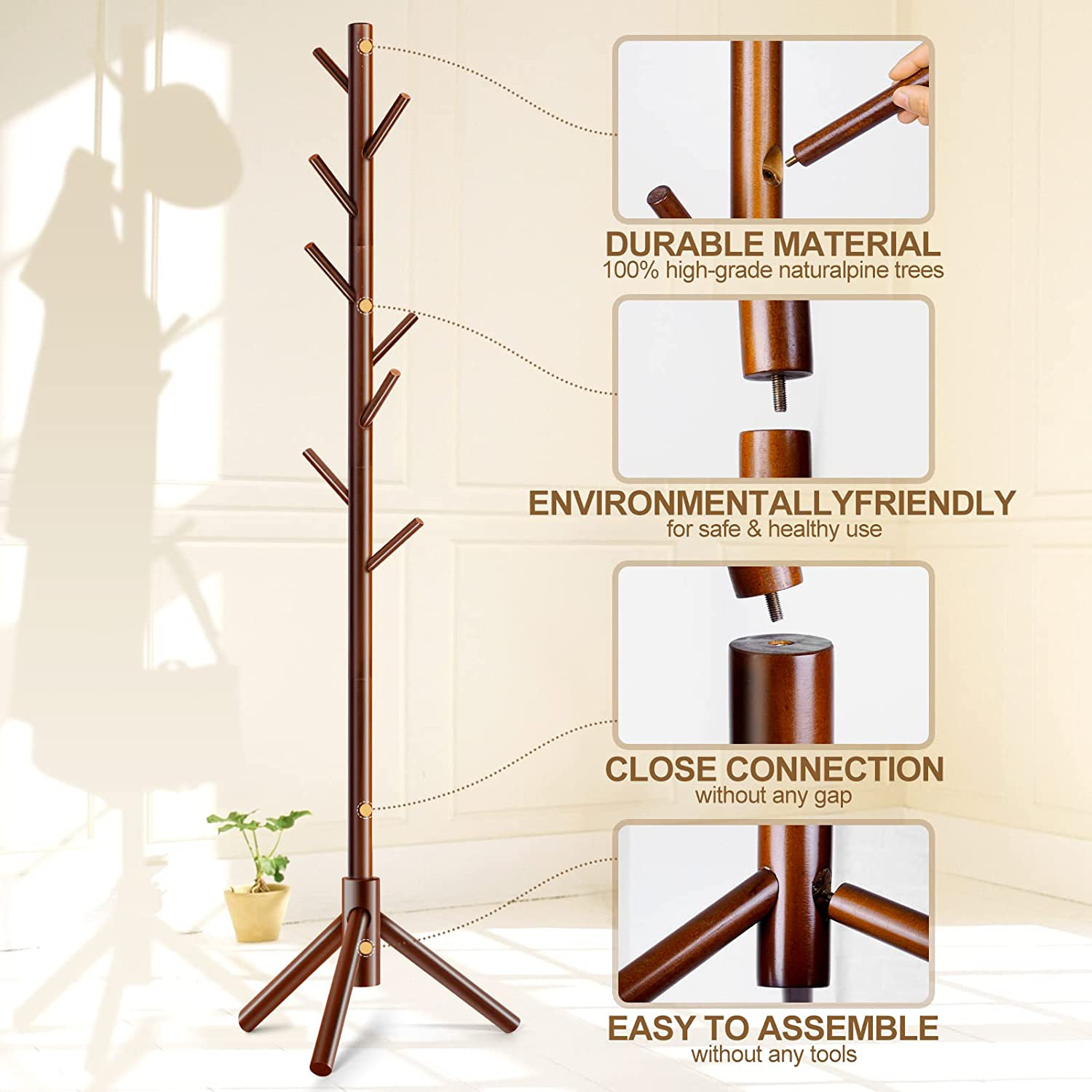 Latitude Run® Romay Freestanding Coat Rack | Wayfair