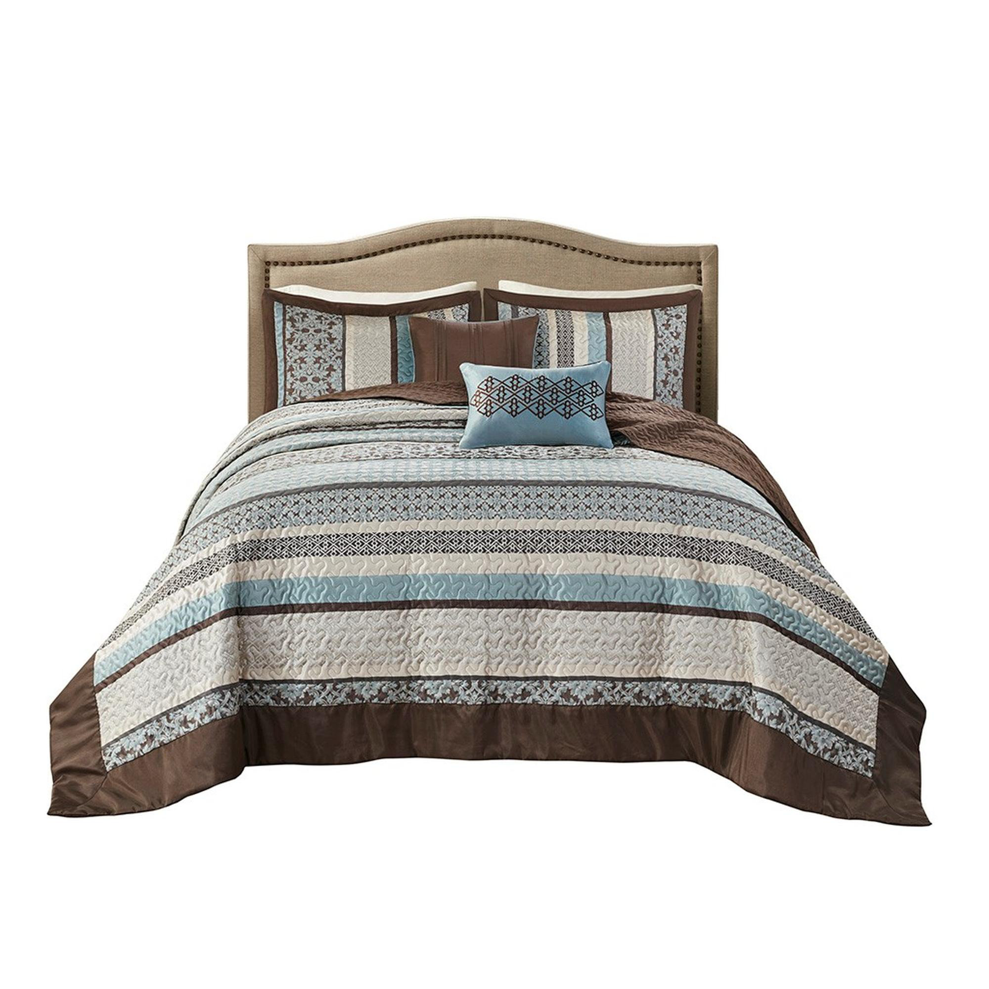 Dimorphos Polyester Jacquard Bedspread 5 Piece Set | Wayfair