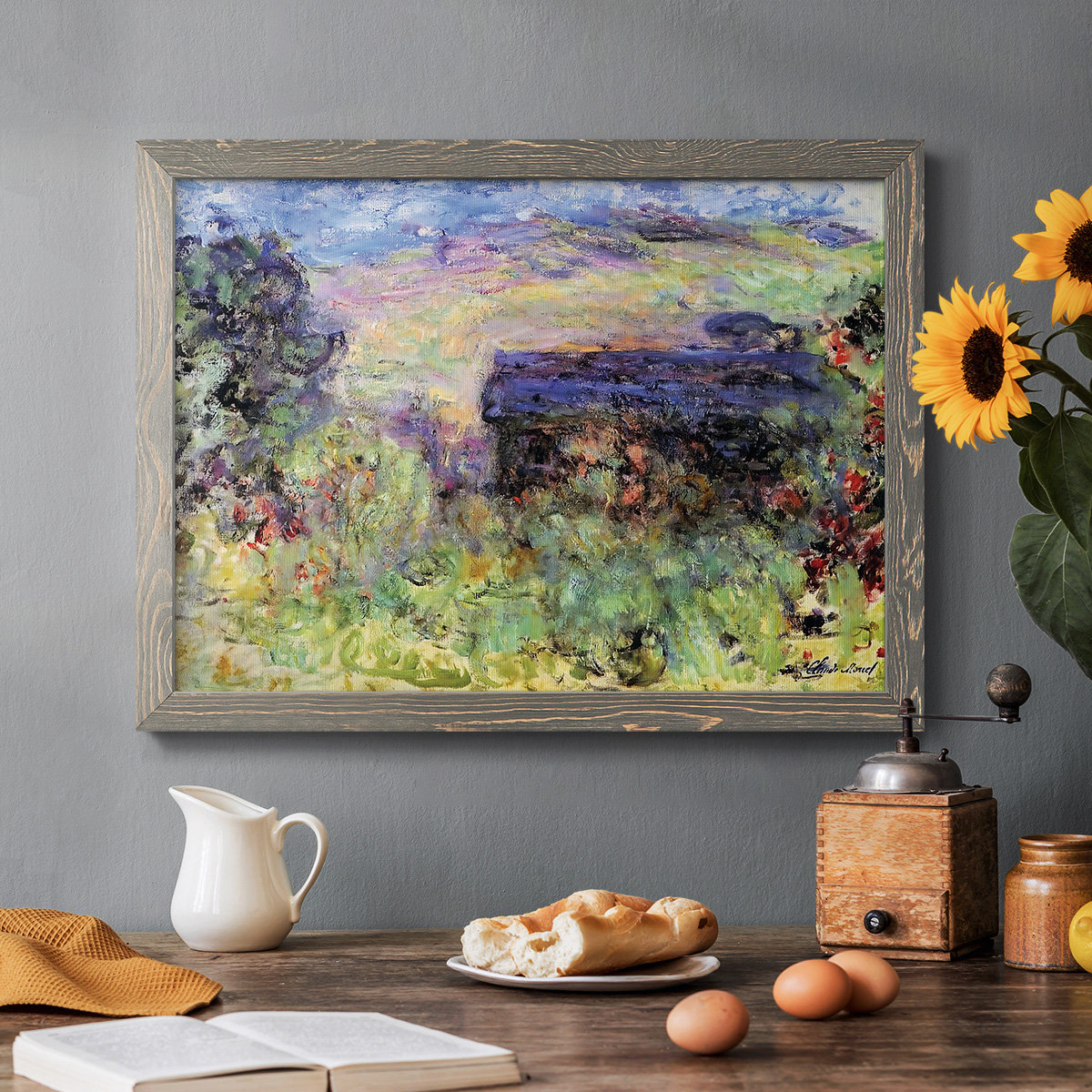 Wexford Home The House Seen Through The Roses, 1825 Framed On Canvas ...