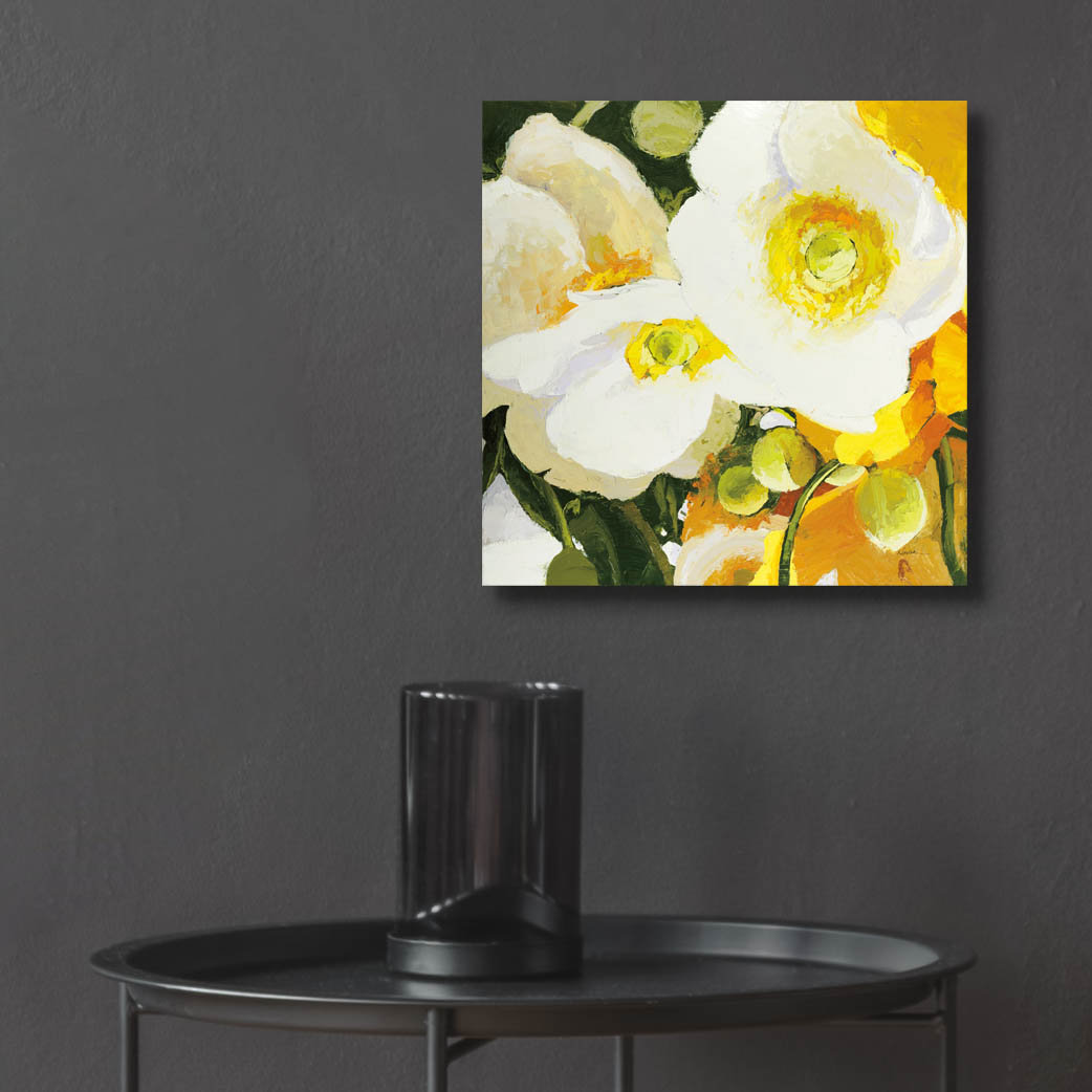 Winston Porter 'White Anemones Up Close' by Shirley Novak Acrylic Glass ...