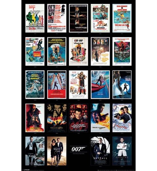 Posterazzi Rolled Poster James Bond - 24 Movie Posters On Paper ...