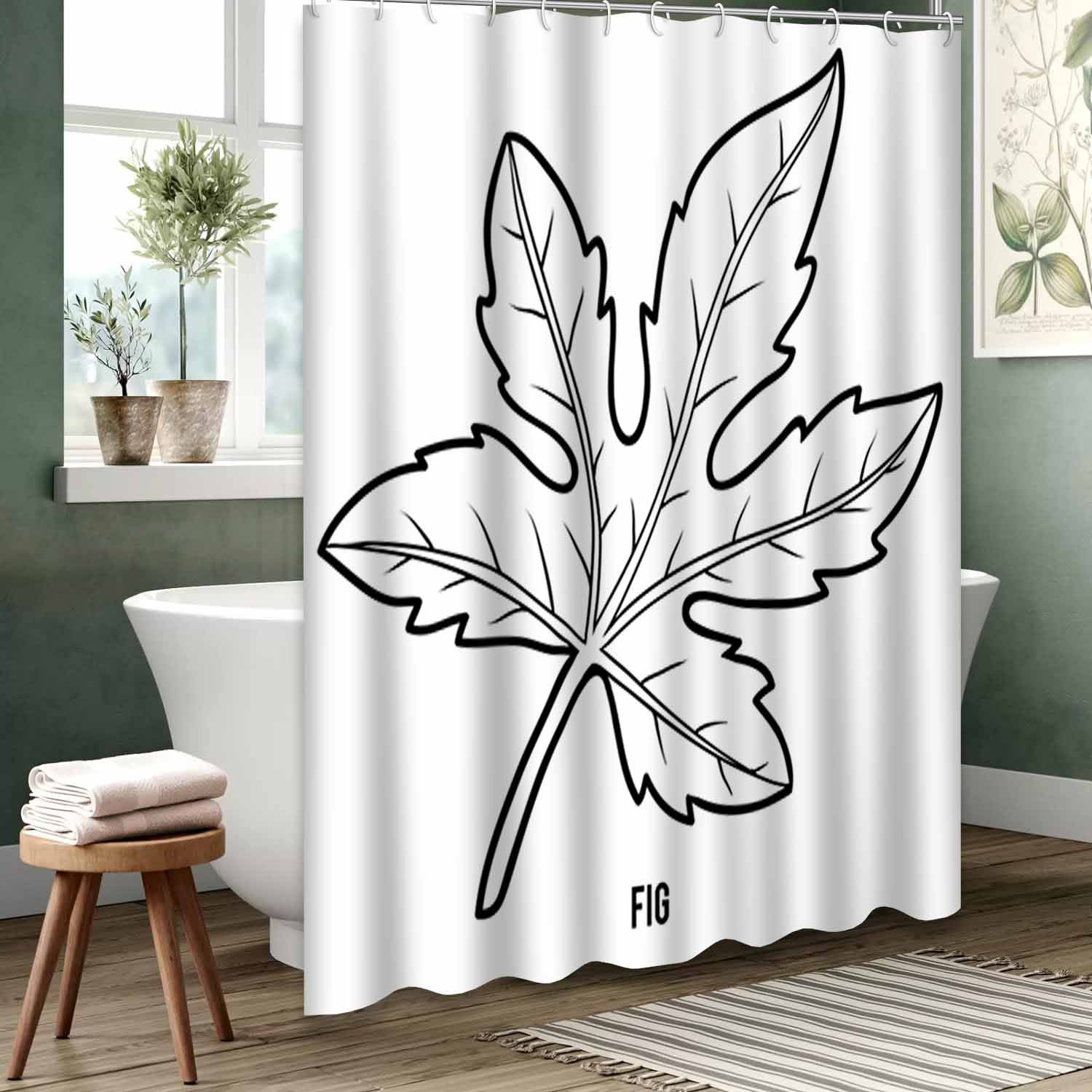 East Urban Home ColorBranch Waterproof Shower Curtain - Autumn Tree ...