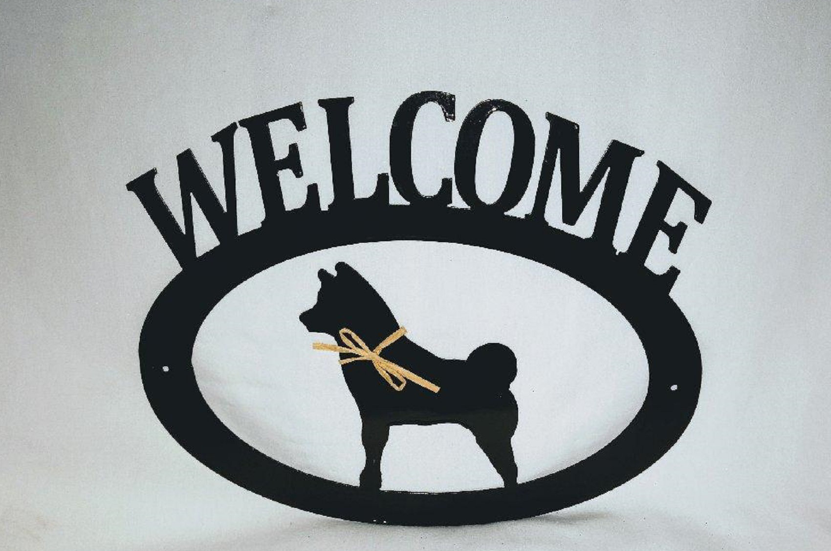 Red Barrel Studio Shiba Inu Metal Welcome Sign - Wayfair Canada