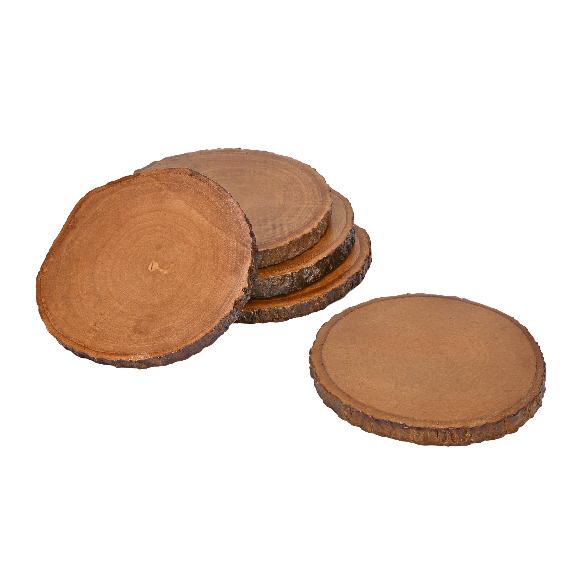 AeraVida Bark Set Coaster | Wayfair