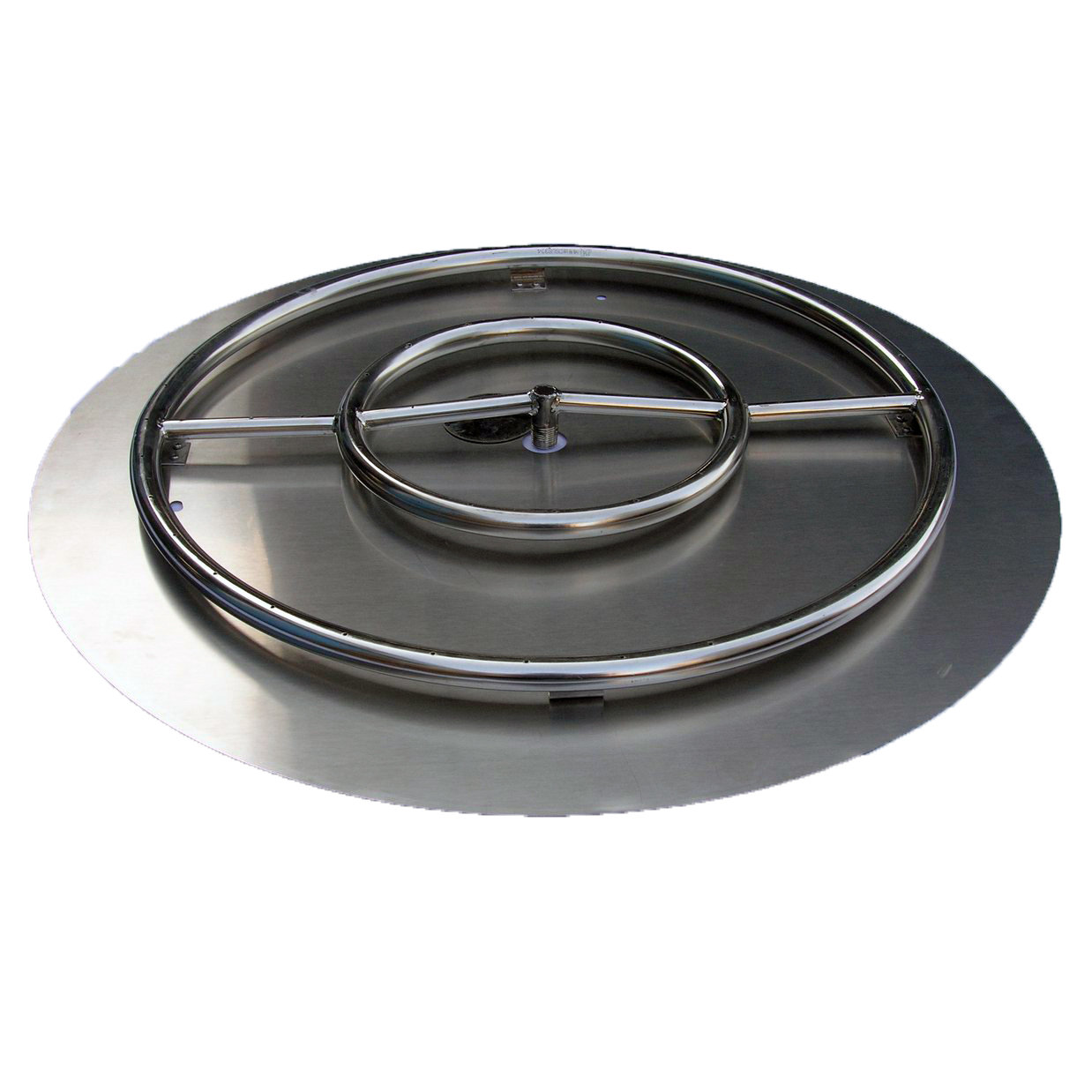 Tretco Stainless Steel Fire Pit Burner Pan & Ring, 30-Inch Pan, 24-Inch ...