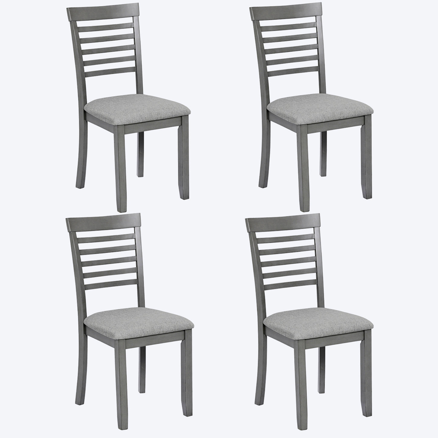 Red Barrel Studio® Set Of 4 Dining Chairs, Kitchen Chair With Padded ...