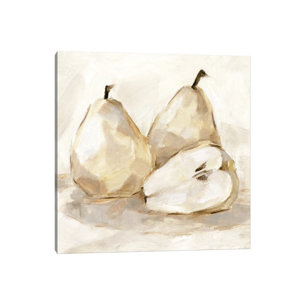 ClassicLiving Pear Study I by Ethan Harper - Wrapped Canvas Painting ...