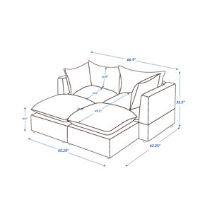 Latitude Run® Borror 66.9'' Modular & Reviews | Wayfair