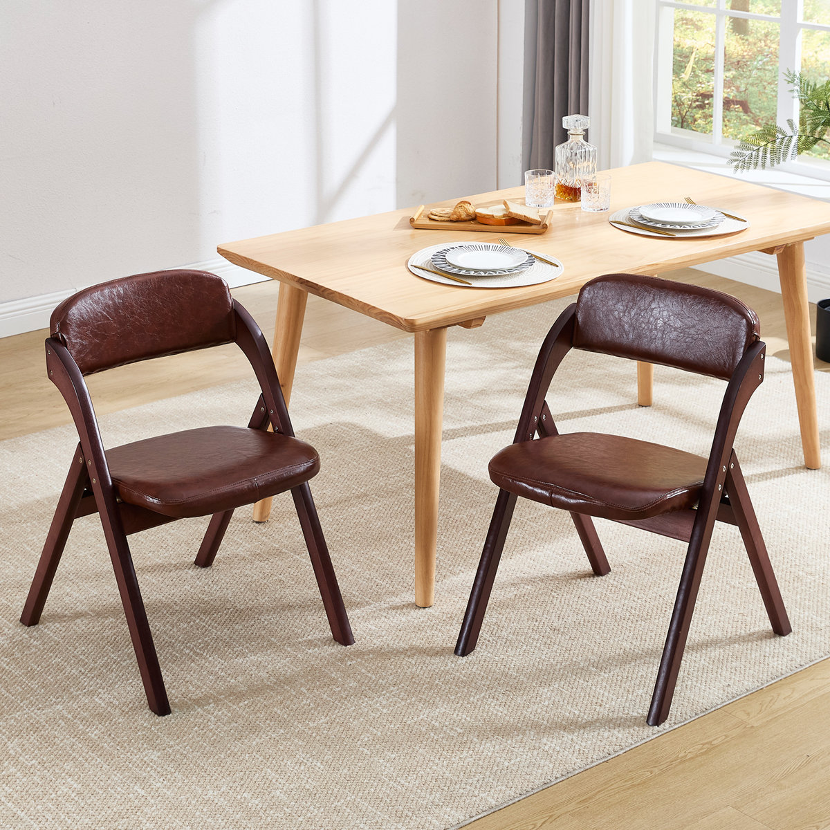 Corrigan Studio® Upholstered Padded Stackable Folding Chair | Wayfair