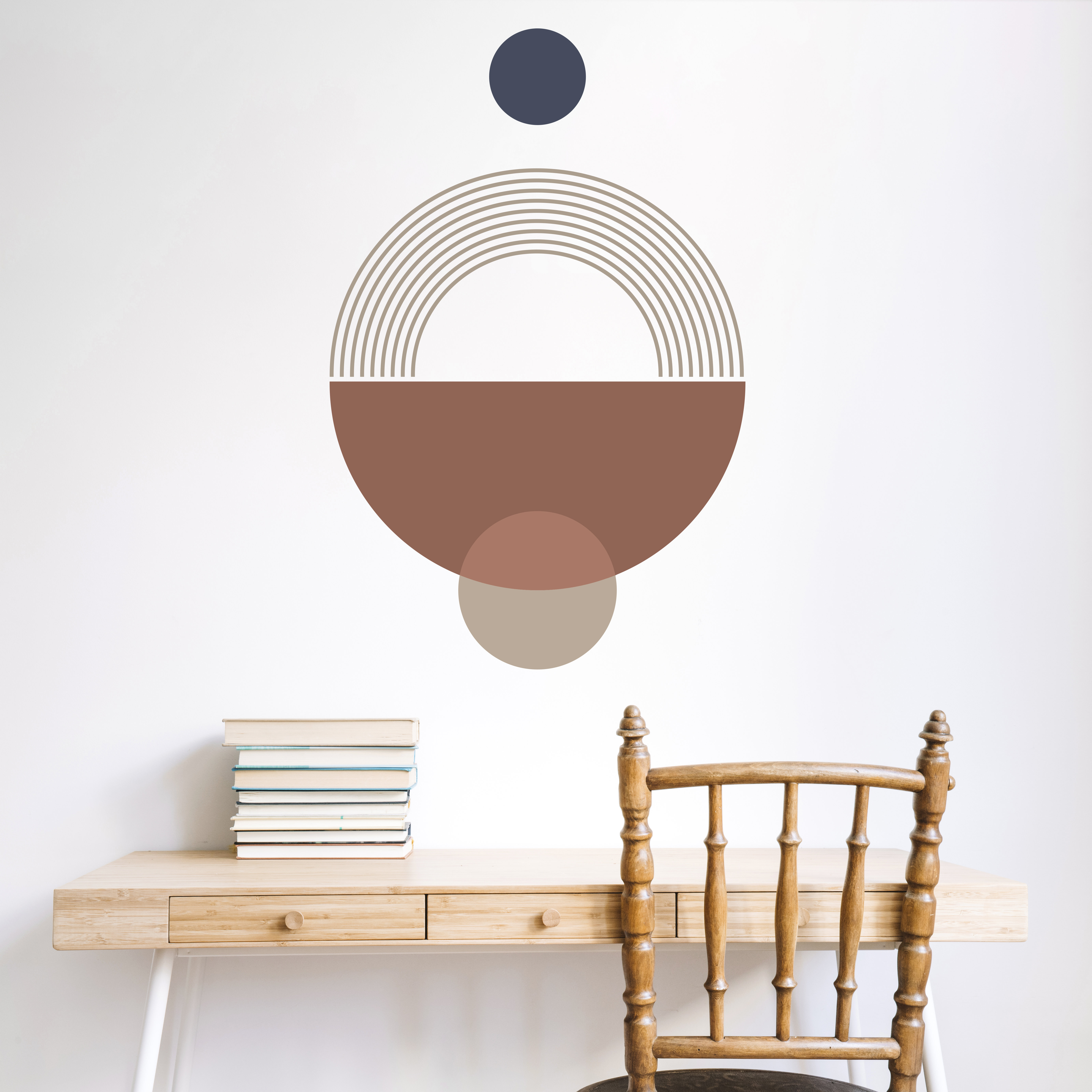 George Oliver Mid Century Modern Wall Art Contemporary Boho Wall Decal ...