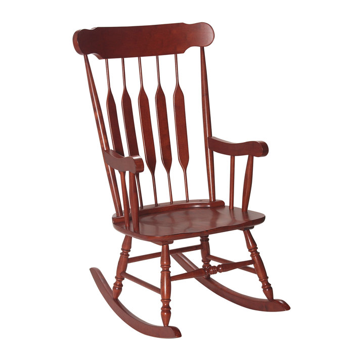 Alcott Hill® Luhrmann Wood Rocking Chair & Reviews | Wayfair