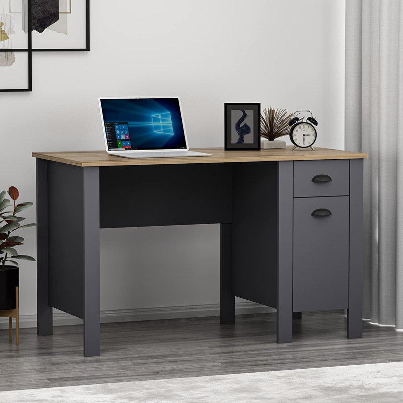 HOMIDEA Teddy Rectangle Writing - Computer Desk with drawer 47.24'' W ...