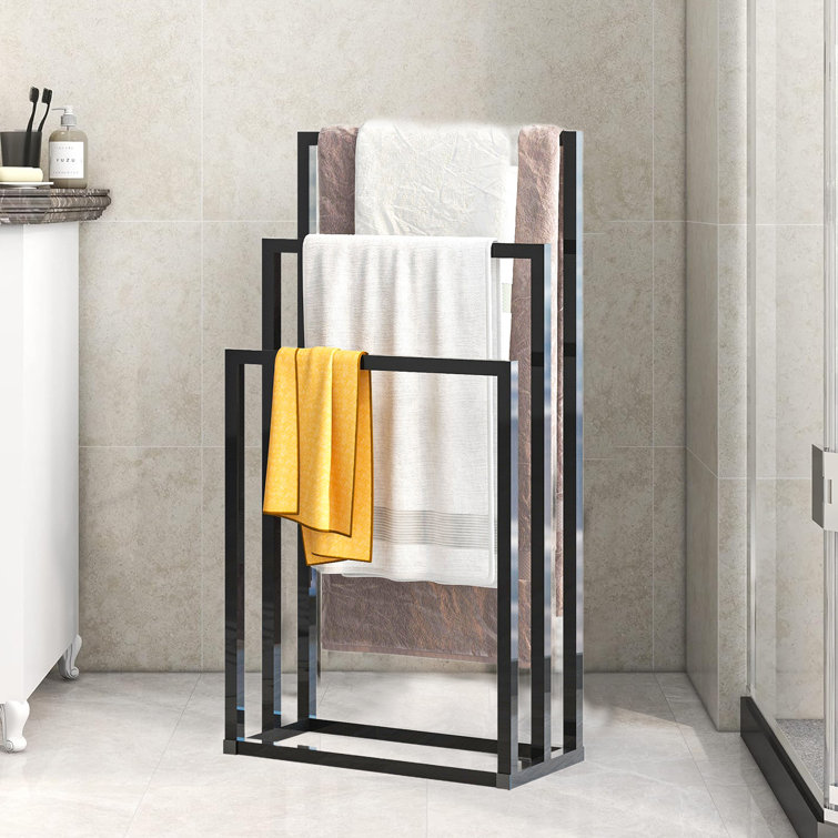 HOSSEJOY Free Standing Towel Rack | Wayfair