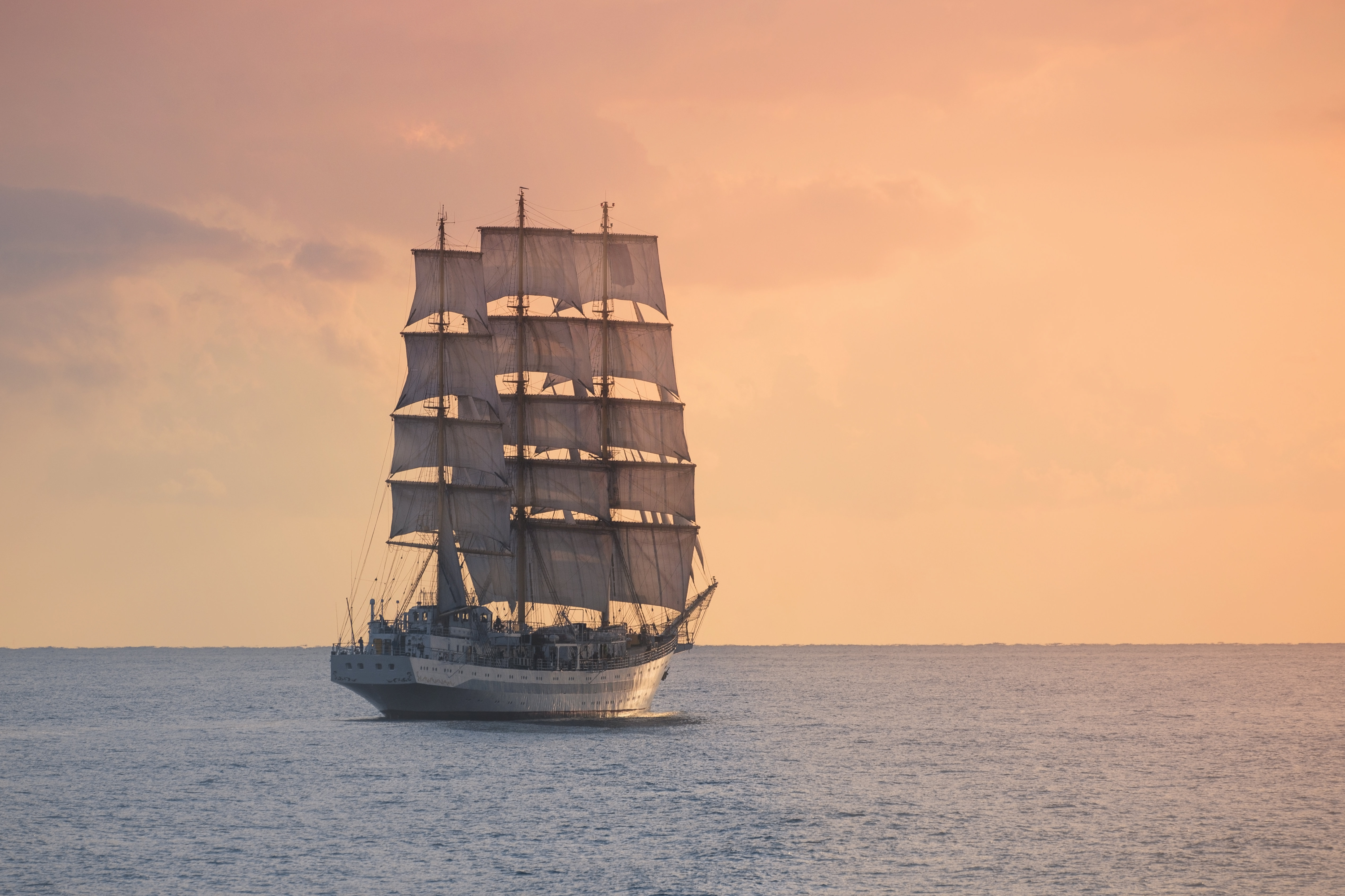 Breakwater Bay Ancient Sailing Ship - Wrapped Canvas Photograph | Wayfair