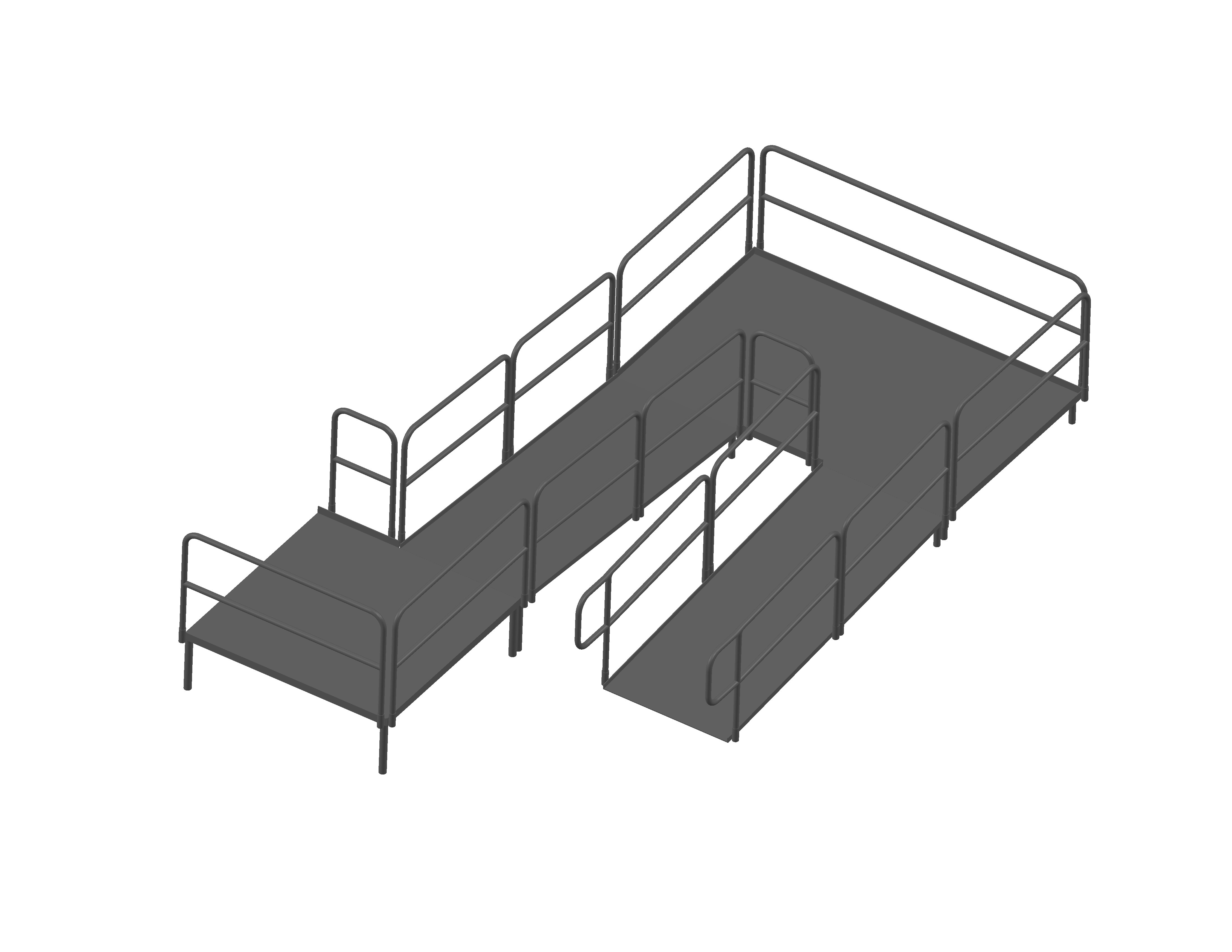 AmTab Manufacturing Corporation Stage Ramp 18' x 10', 16" High Stage ...