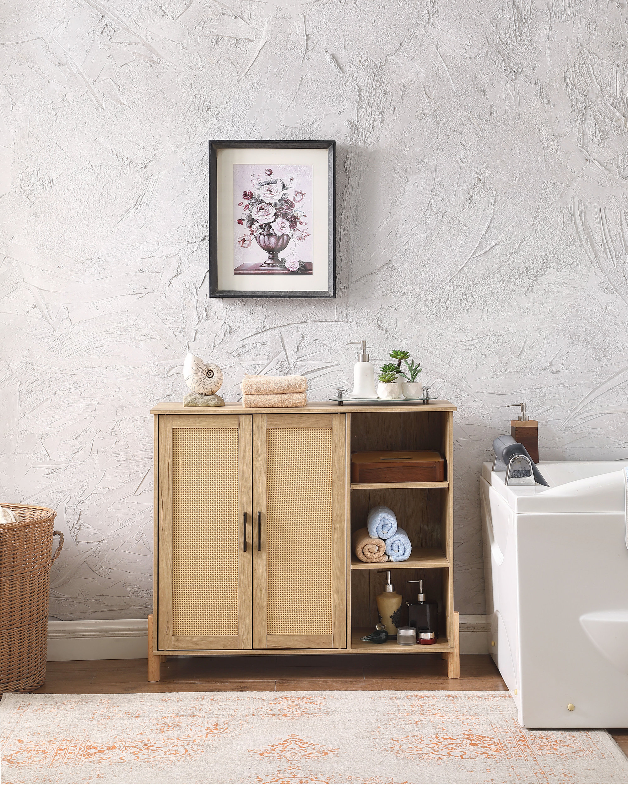 Bayou Breeze Mid-Century Modern Storage Cabinet | Wayfair