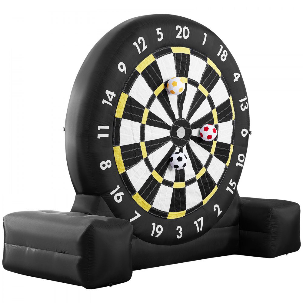 VEVOR Inflatable Soccer Dart Board over 10 ft High with 9 Kick Balls ...