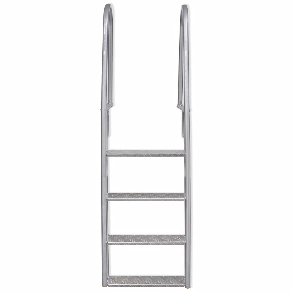 Wade Logan® 4-Step Dock/Pool Ladder Aluminum 65.7" | Wayfair