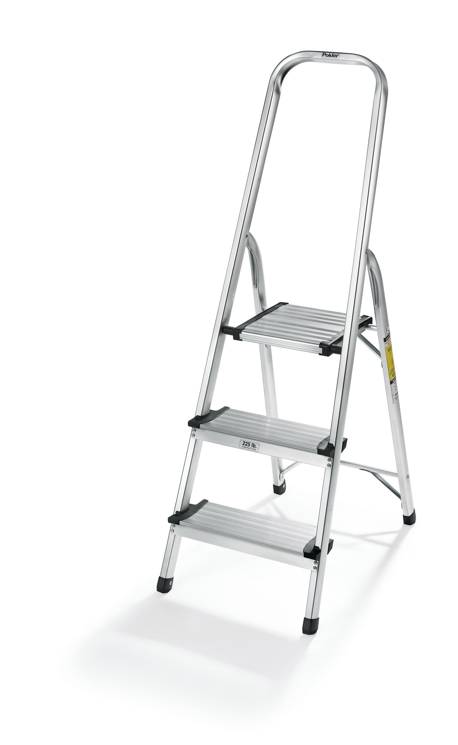 Polder Products LLC Aluminum 3 Step Ultralight Folding Step Stool ...