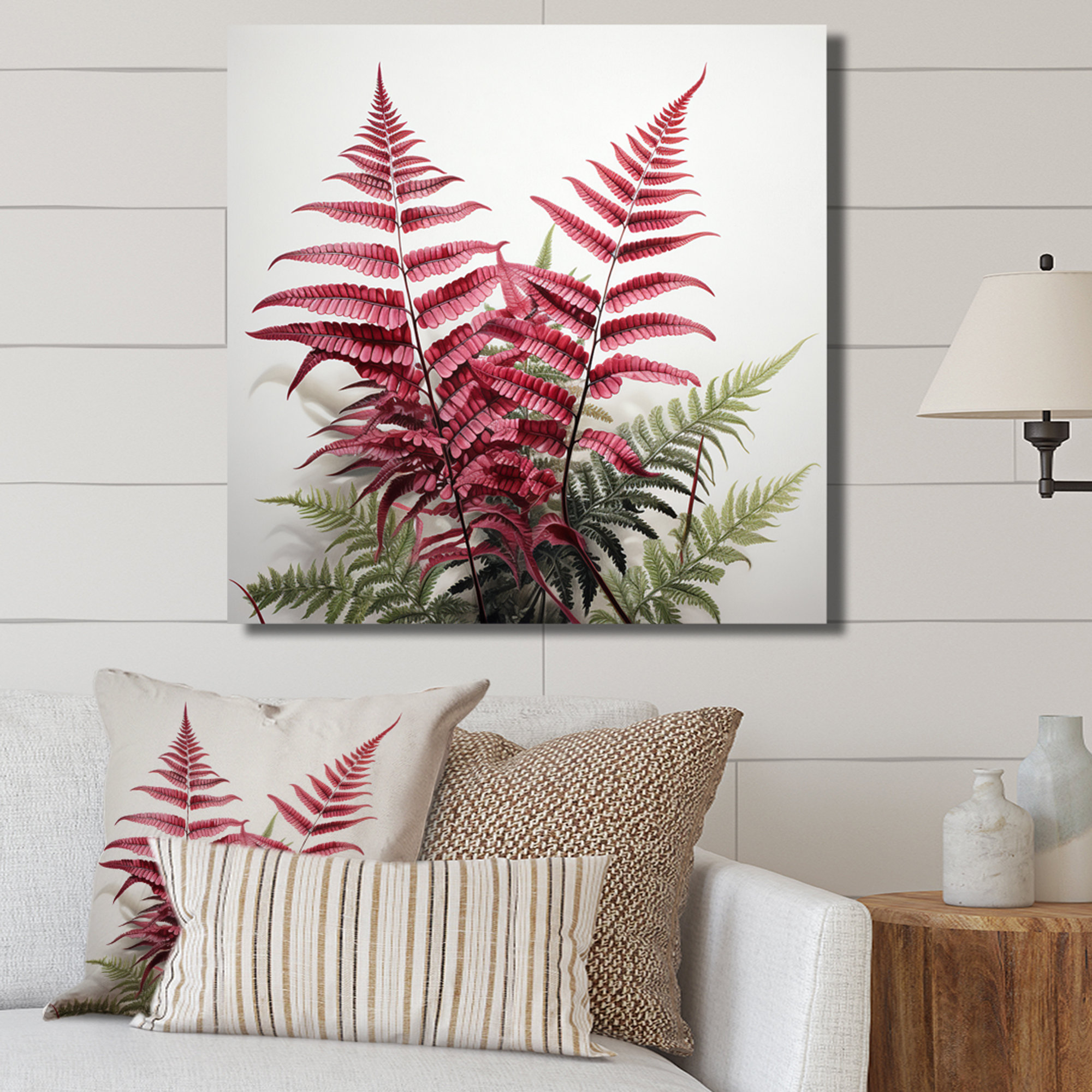 Bay Isle Home™ Colletta Ferns Ruby Essence I - Print | Wayfair