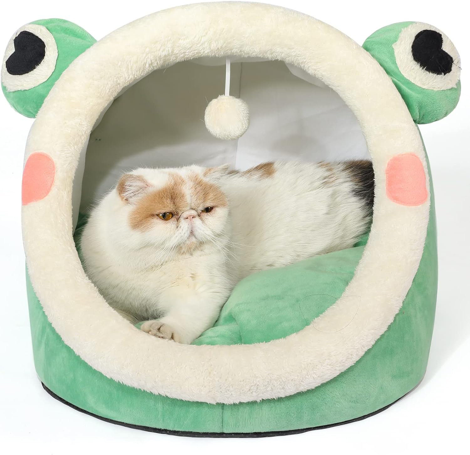 Tucker Murphy Pet™ Cute Cat Bed, Indoor Lovely Velvet Igloo For Cat And ...