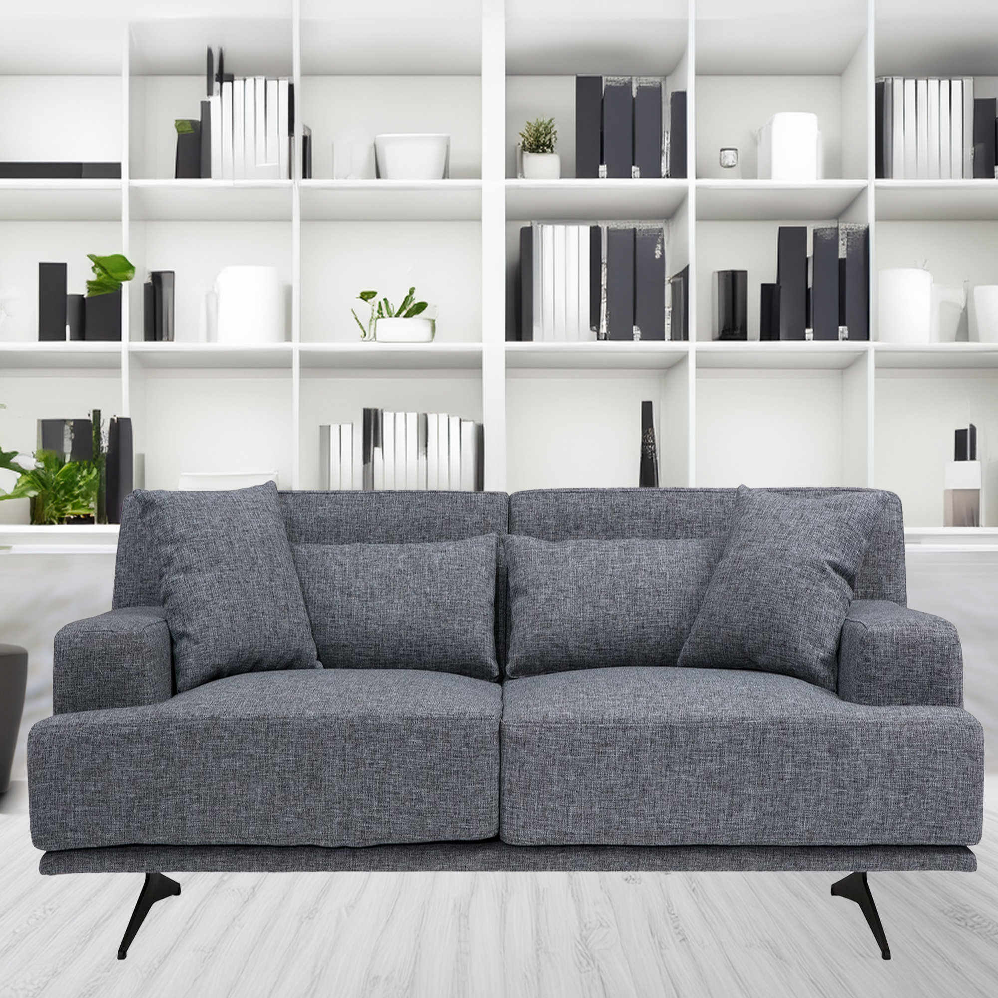 SpiritHome 2-Seat Sofa Loveseat With Metal Legs | Wayfair