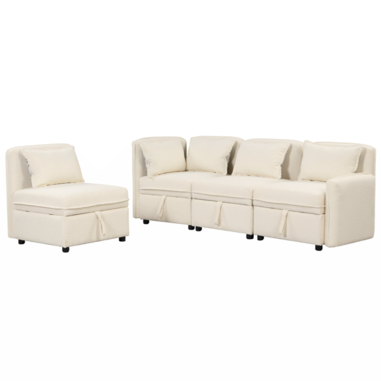 Latitude Run® Aween 122.8" Upholstered Sofa | Wayfair