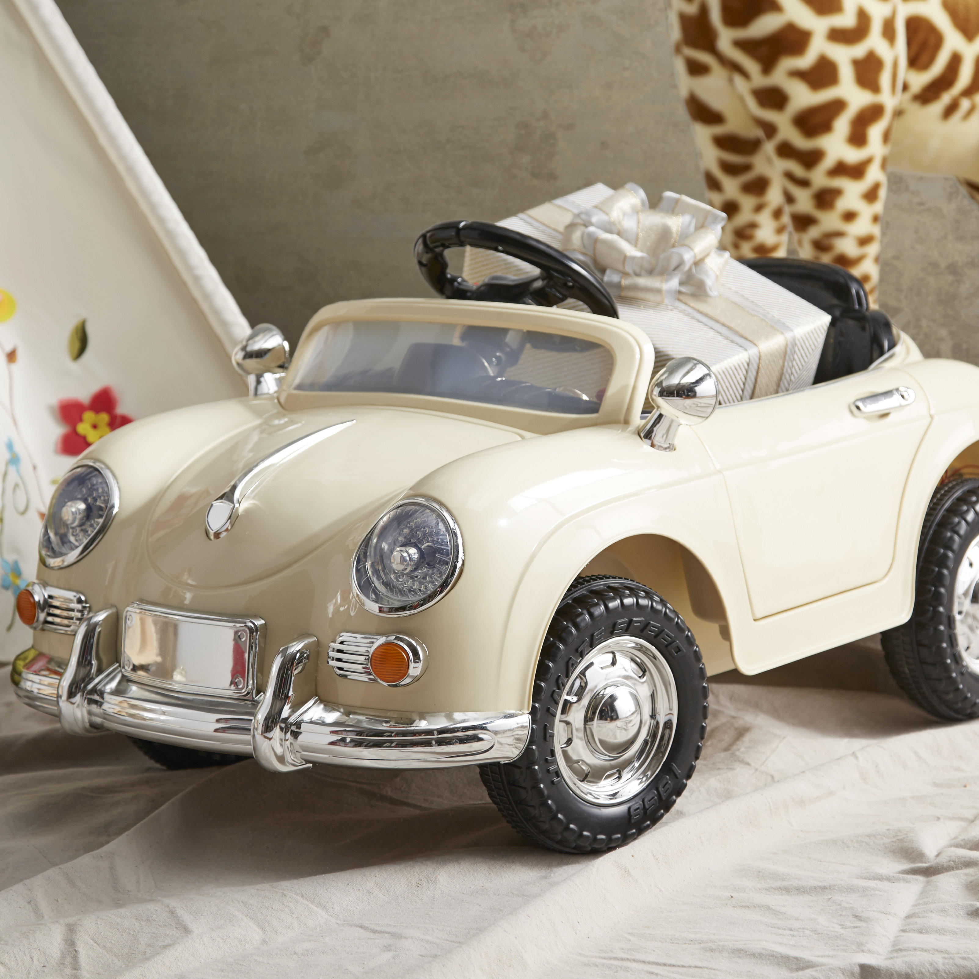 Lil' Rider Classic Car for Kids with Remote - 6V Battery Powered Ride ...