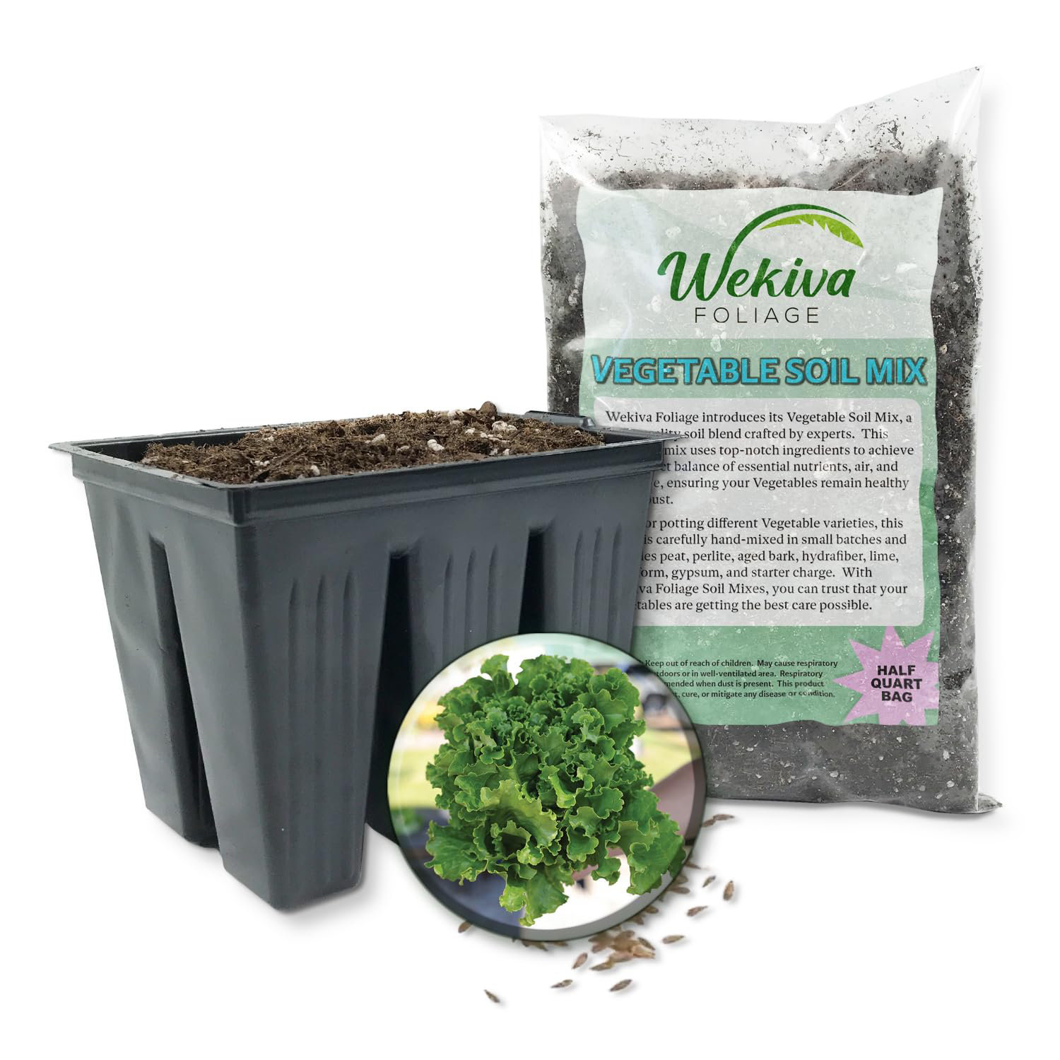 Wekiva Foliage LLC Hulk Lettuce Seed Starter Kit - Lettuce Seeds with ...
