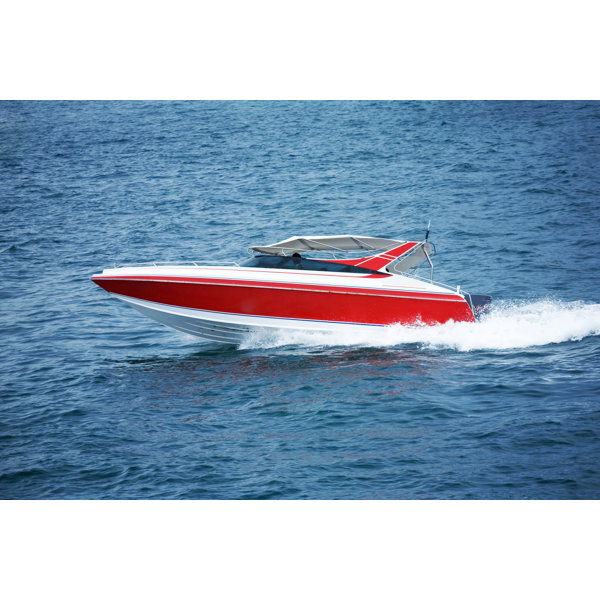 Breakwater Bay Motorboat by Kirza - Wrapped Canvas Photograph | Wayfair ...