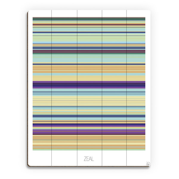 Click Wall Art " Zeal " on Wood | Wayfair