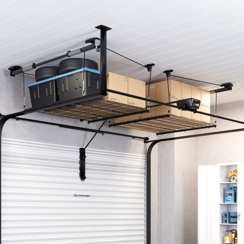 Rebrilliant Monieke 4x4 Ft Ceiling Garage Storage Rack with Height ...