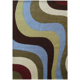 Corrigan Studio® Charbonneau Abstract Handmade Tufted Wool Blue Area ...