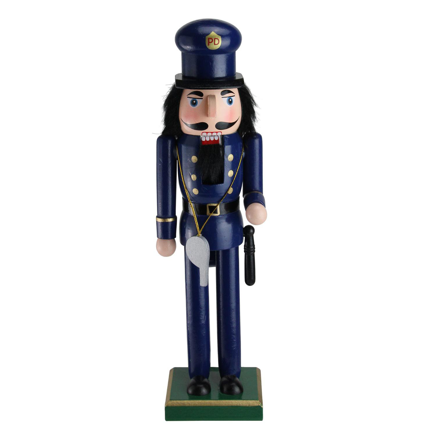 Northlight Seasonal 14" Blue and Black Wooden Police Officer Christmas ...