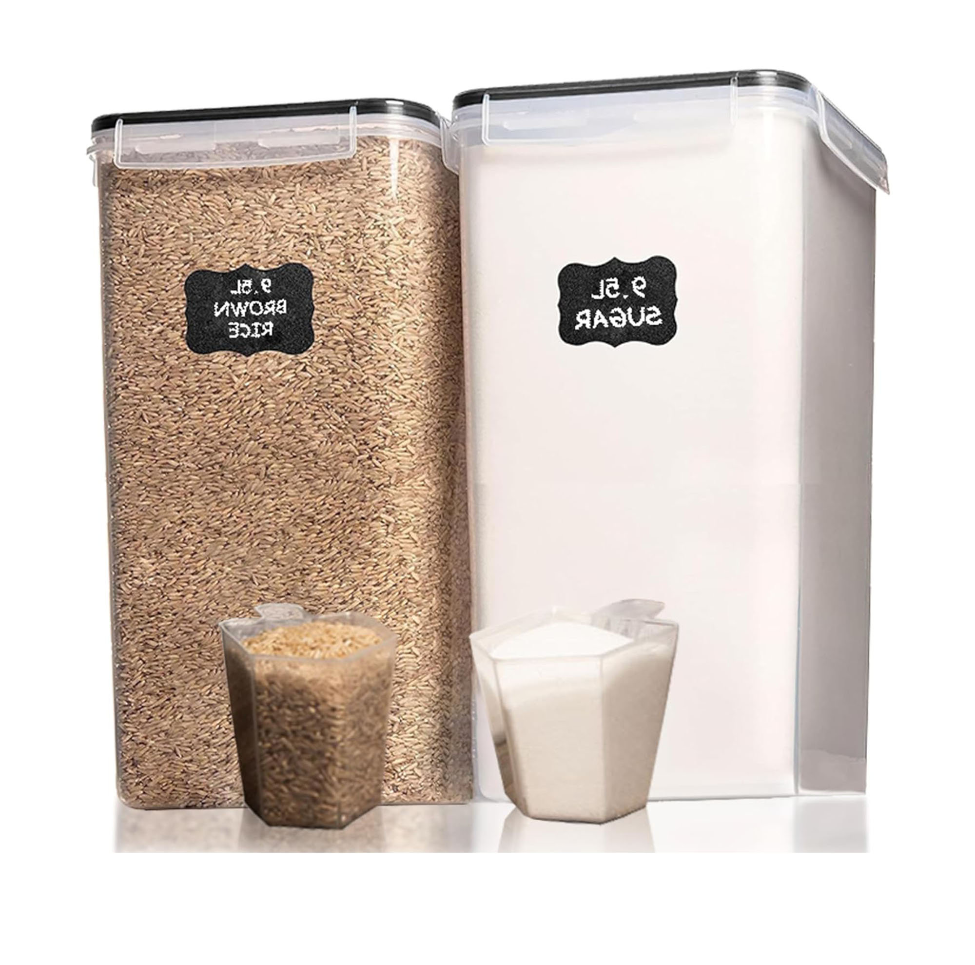 Prep & Savour 2 PC, Extra Large Bulk Food Storage Containers With ...