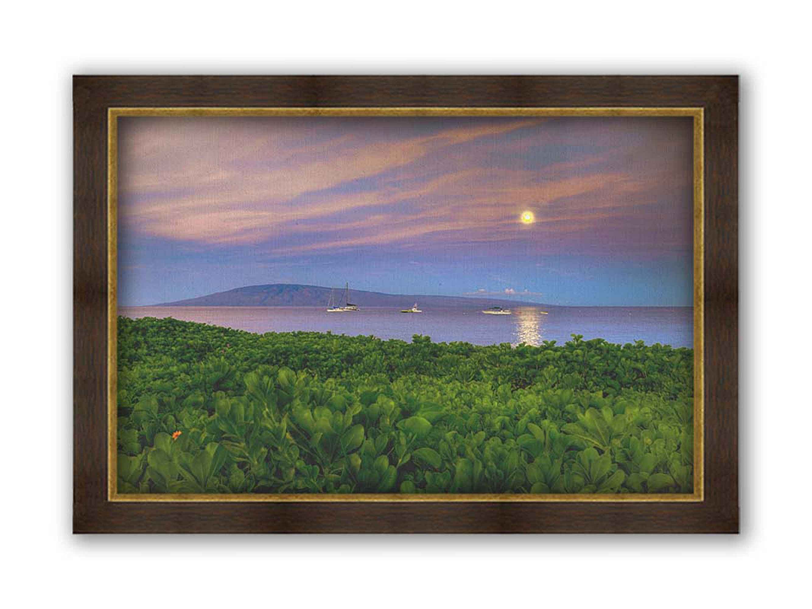 Longshore Tides Sunrise Moon by Kelly Wade. Paper Print - Mounted ...