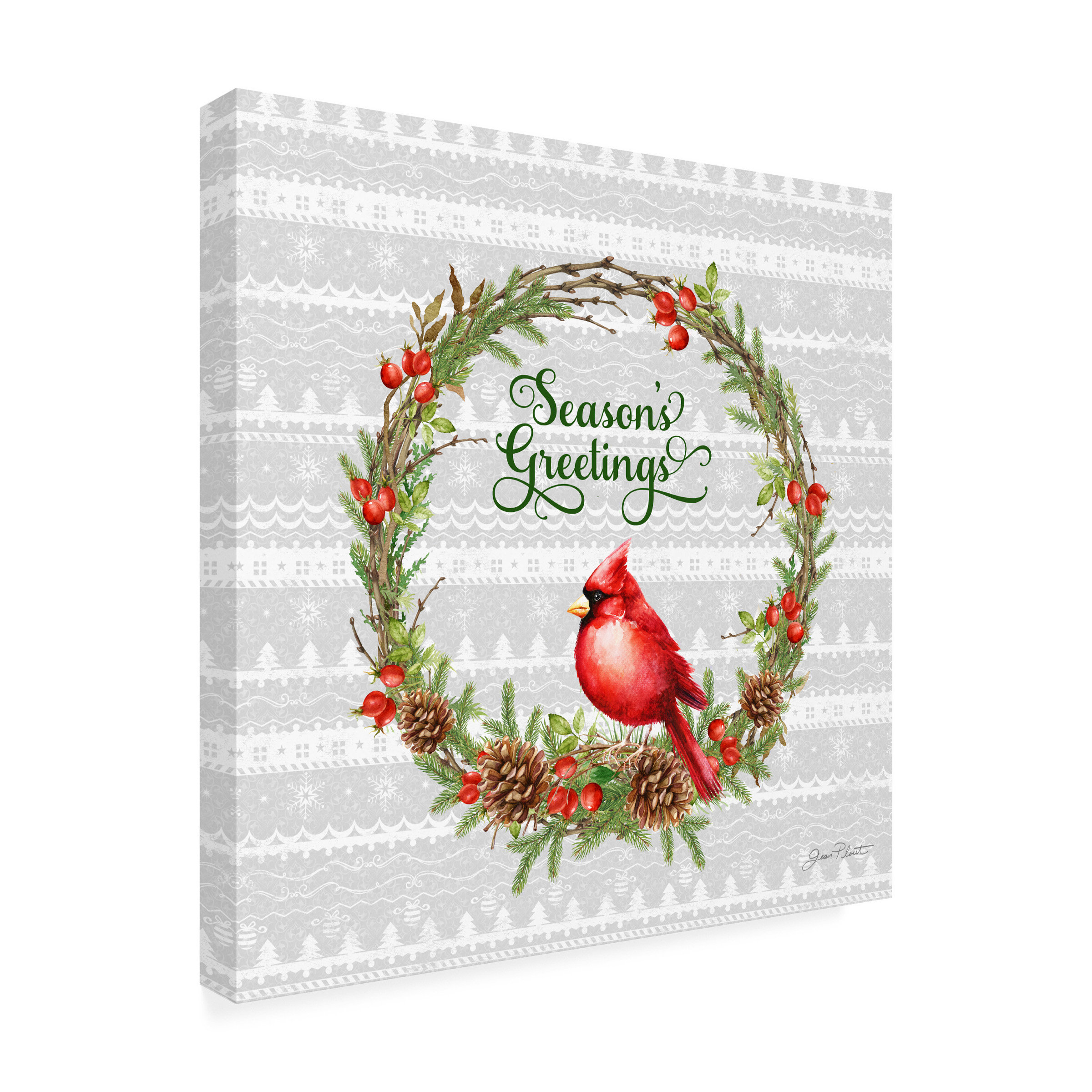 The Holiday Aisle® Asunta Jean Plout Red Cardinal Christmas Beauty A ...